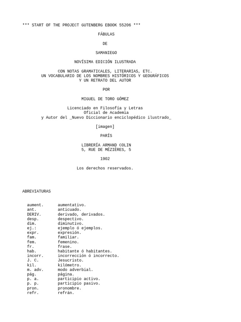 Fábulas clásicas | PDF | Fábula