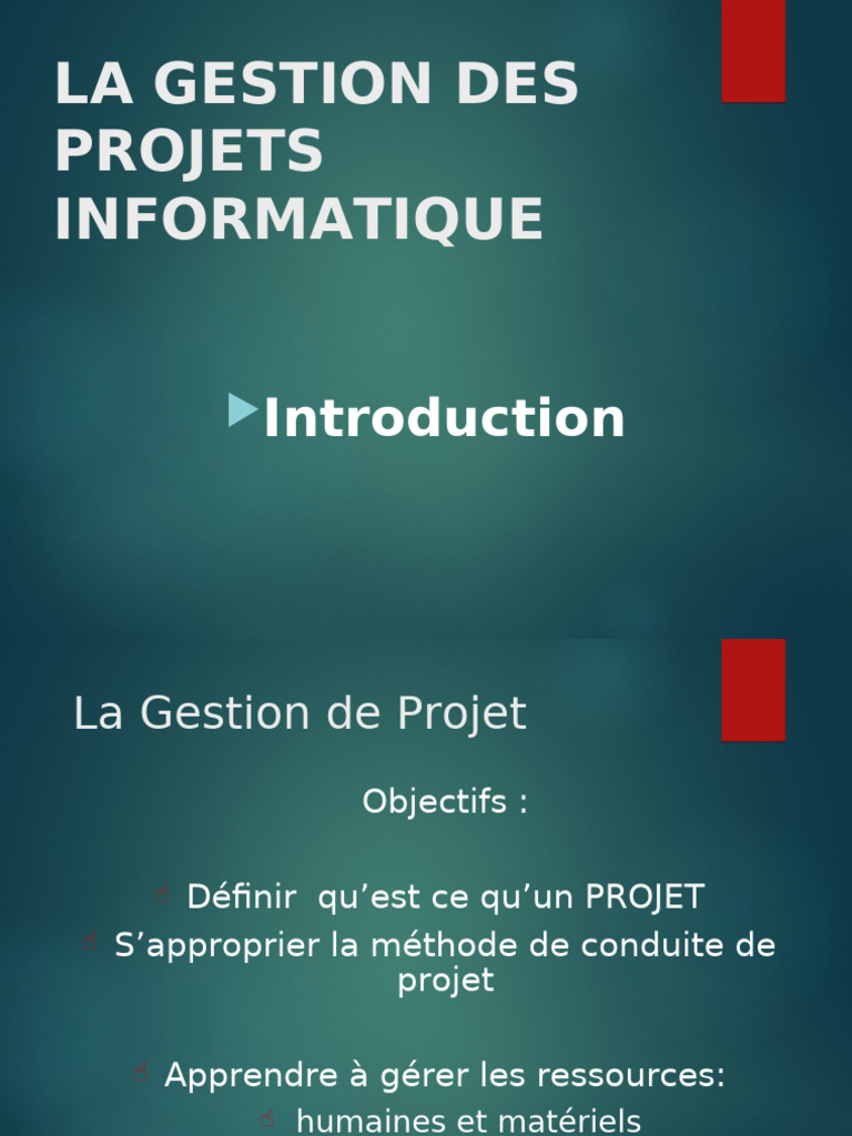 Gestion de Projet Université | PDF | Gestion de projet | Planification