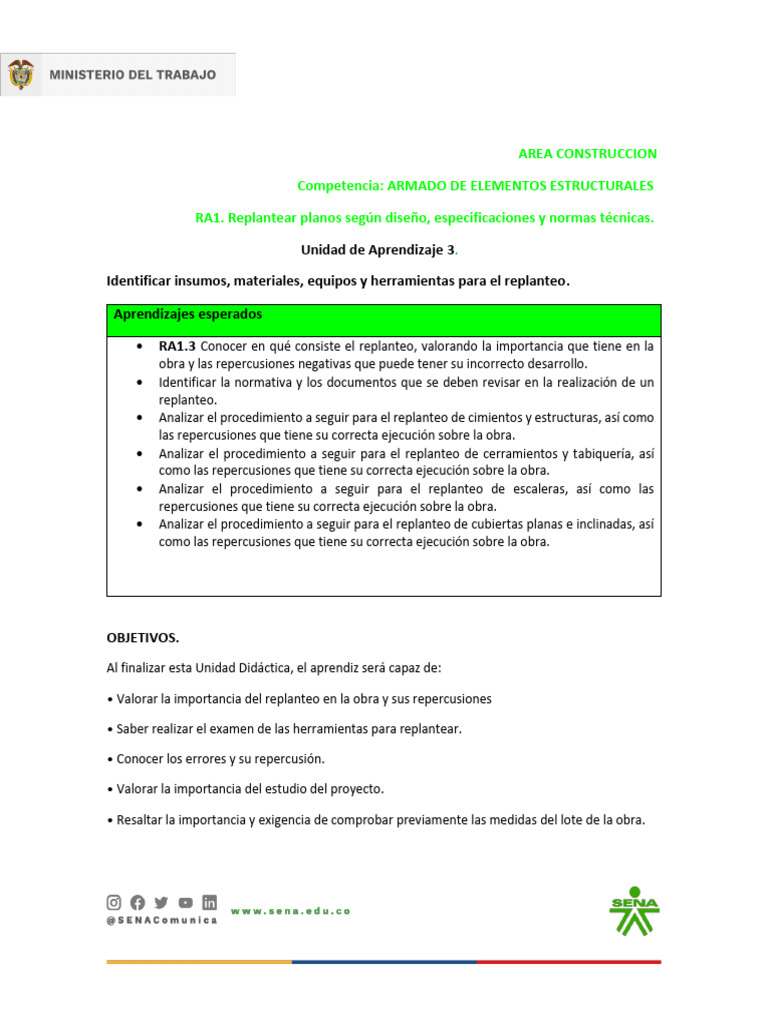 Taller1. 3 Replanteo. | PDF