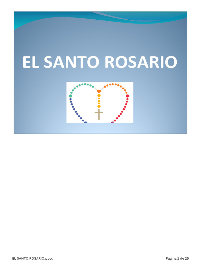 EL SANTO ROSARIO - PPTX - 20250519 - 154908 - 0000 | PDF | Rosario ...