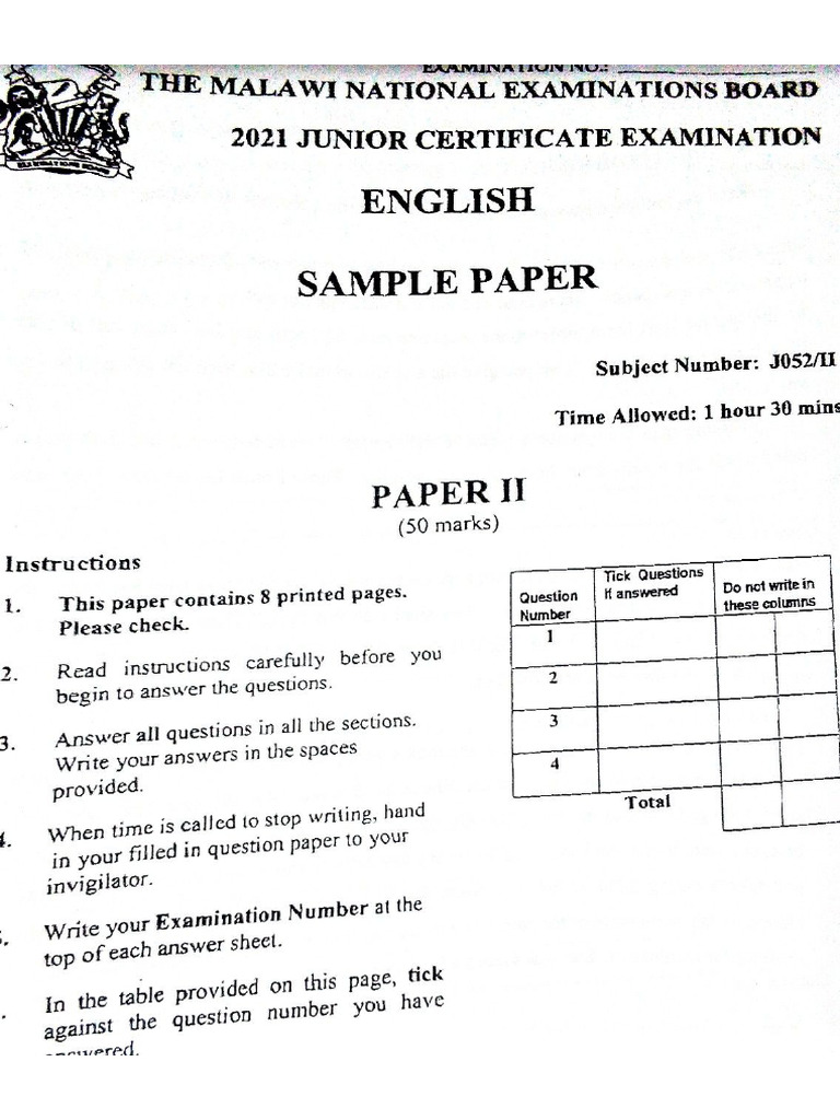 Maneb 2021 Jce | PDF