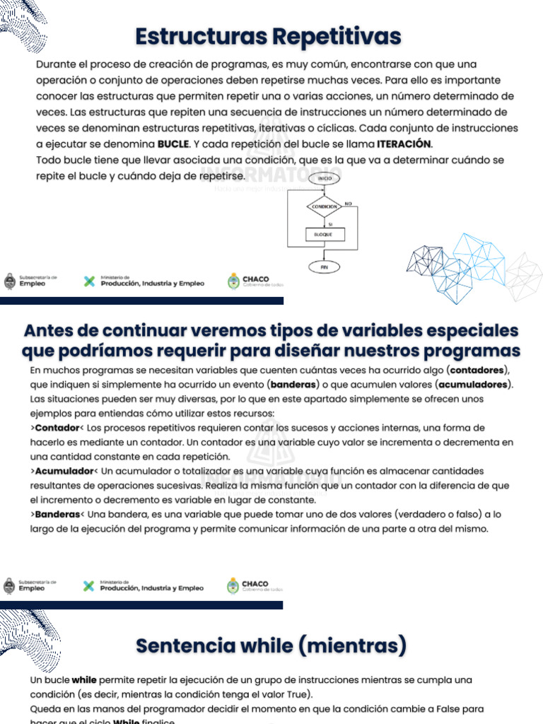 Estructura de Control Repetitivas | PDF