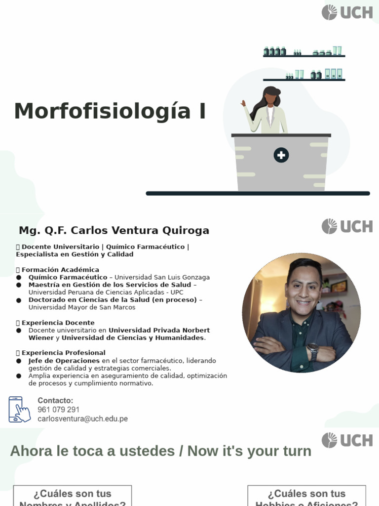 Morfo I | PDF | Rúbrica (Académica) | Farmacéutico