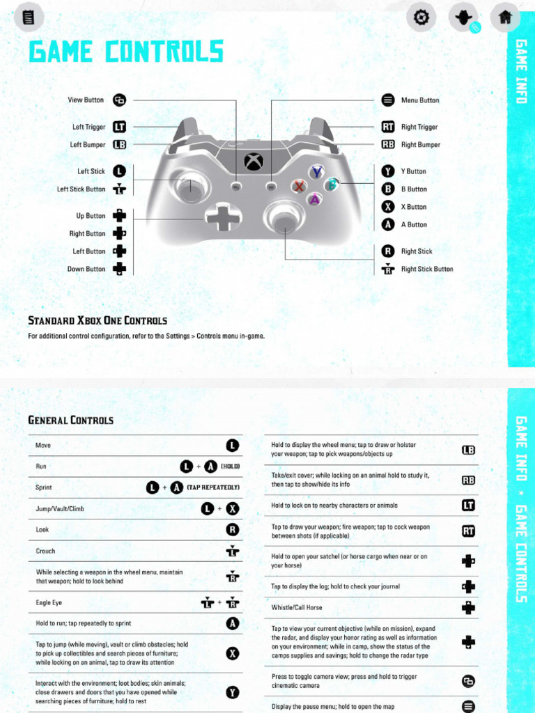 RDR2 Controls - XBox-opt | PDF