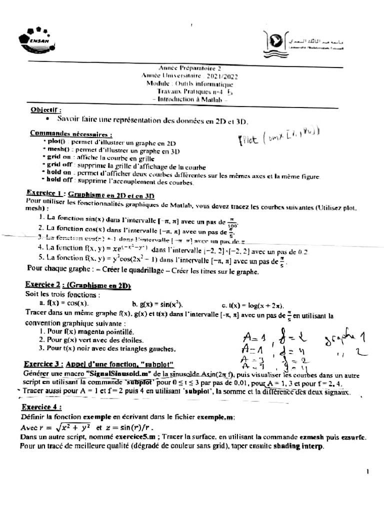 Matlab TP4 | PDF