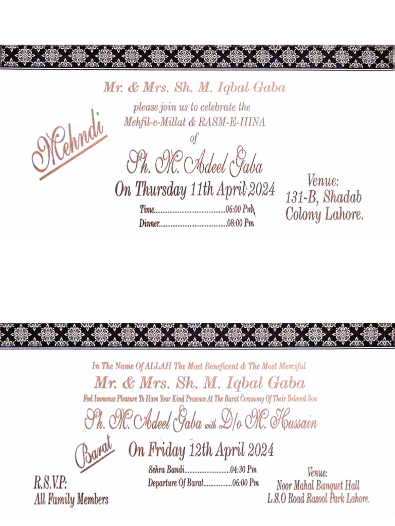 Marriage Card | PDF