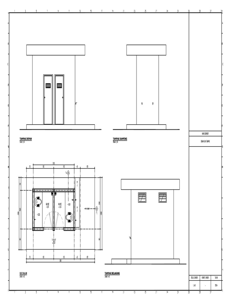 Denah Tampak MCK | PDF