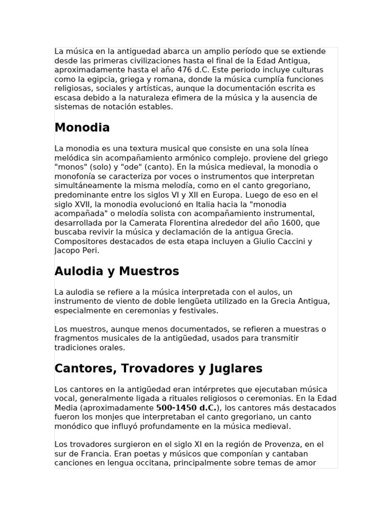 Salamale Angel - La Musica en La Antiguedad | PDF | Las artes escénicas ...