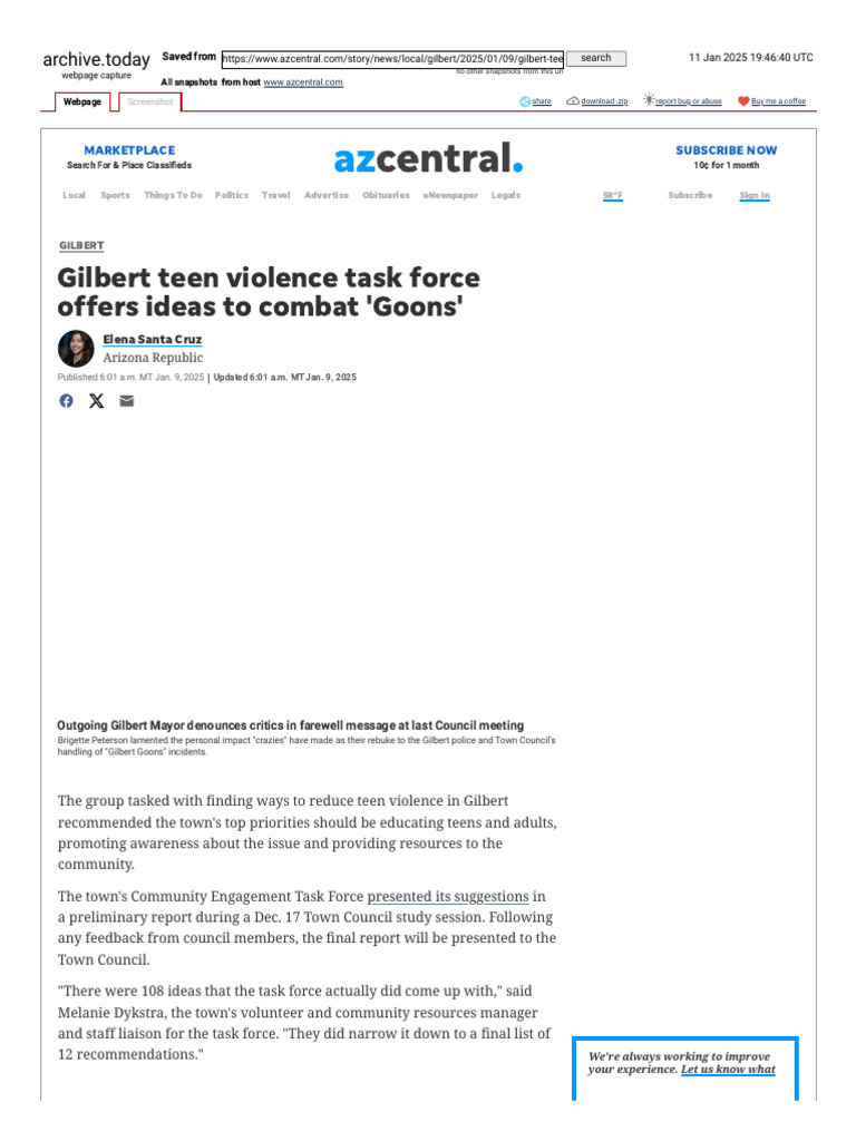 Gilbert Teen Violence Task Force Has Ideas To Combat 'Gilbert Goons ...