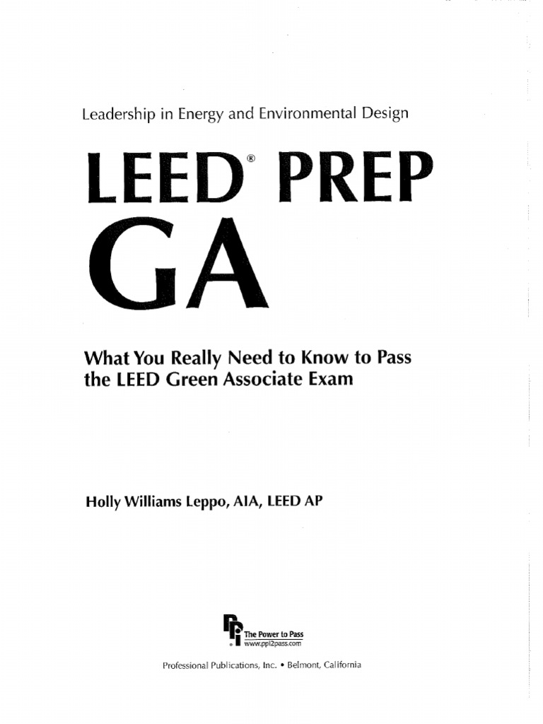 LEED GA Prep Manual | PDF