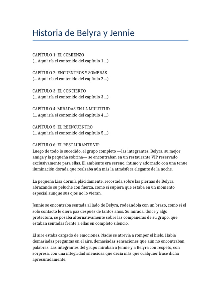 Historia Belyra Jennie | PDF