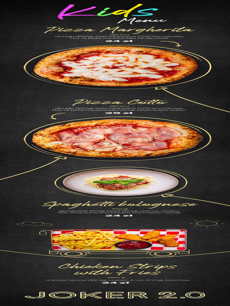 Menu Dzieciece Eng | PDF