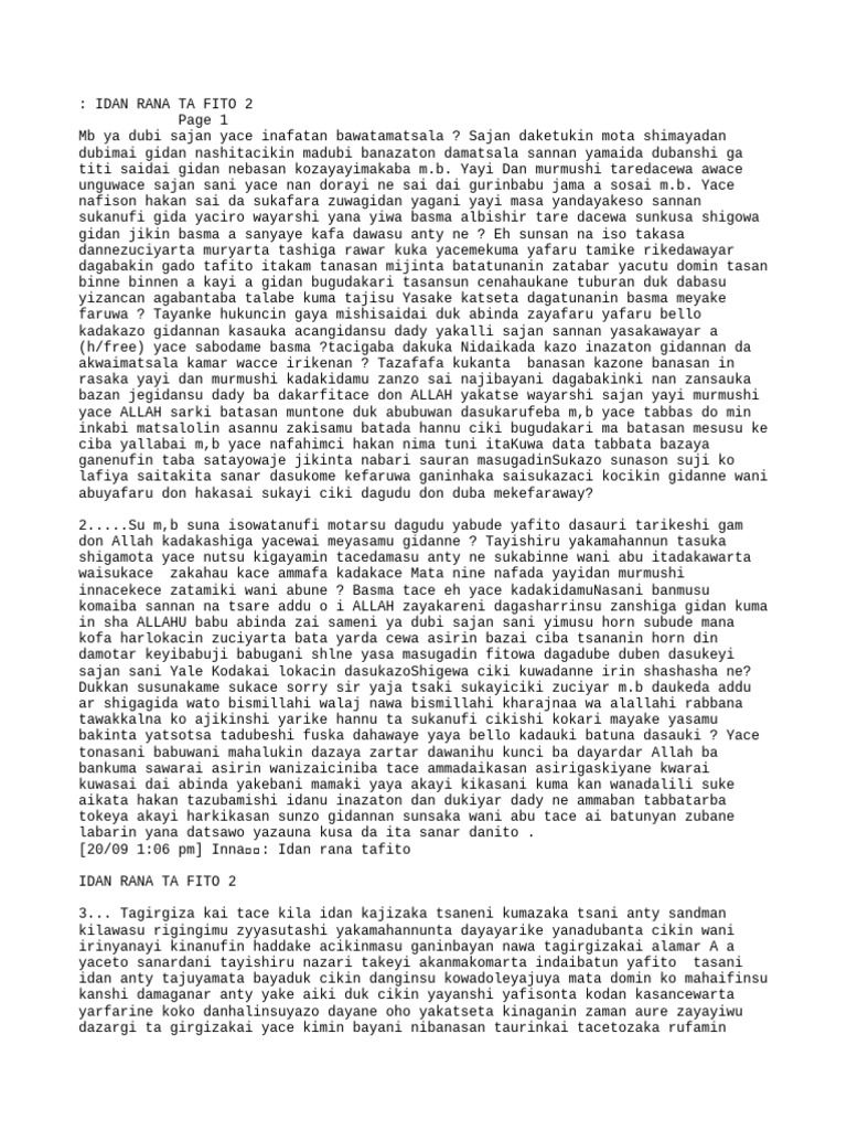 Idan Rana Ta Fito 2 | PDF
