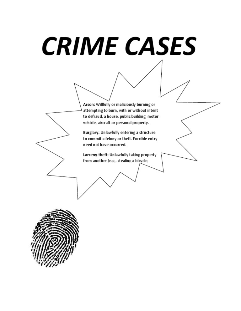 Overview of Common Crime Cases | PDF