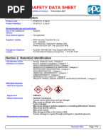CF Detergent Powder MSDS | PDF | Personal Protective Equipment | Toxicity