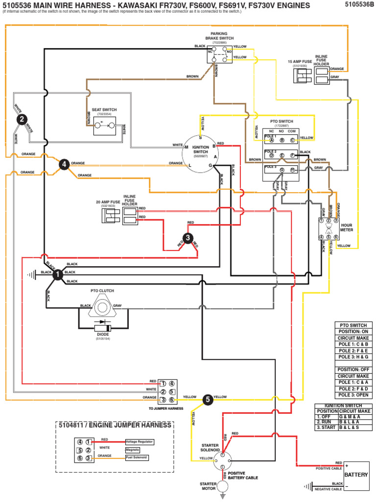 Ferris IS700Z Wiring Diagram Guide | PDF | Fuse (Electrical) | Switch
