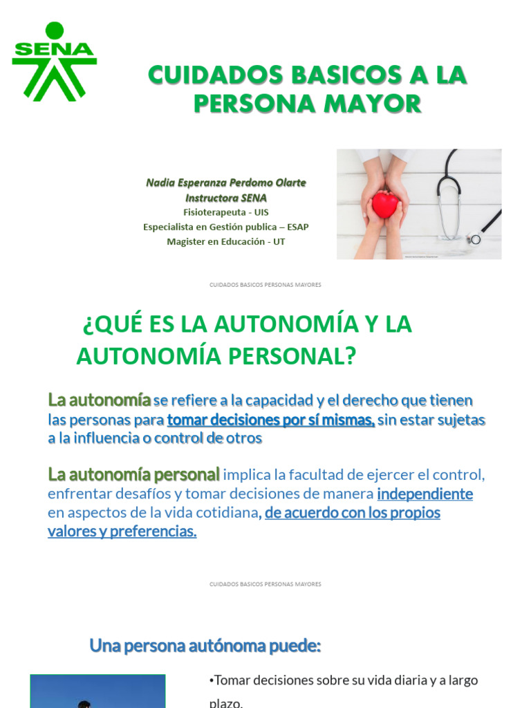 3 Cuidados Basicos A Personas Mayores | PDF | Higiene | Invalidez