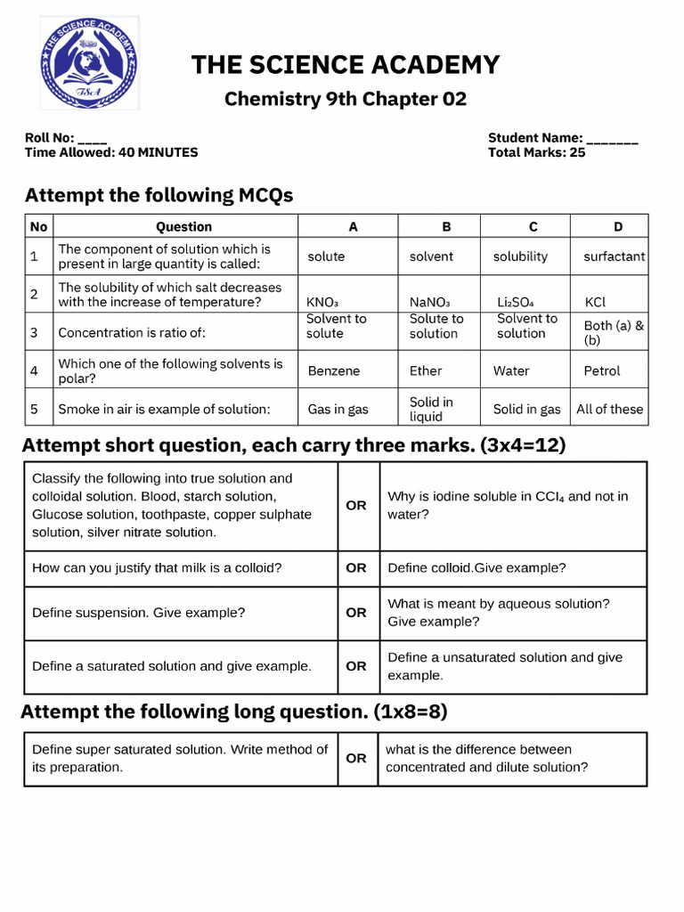 Chemistry 9th Chapter 02 | PDF