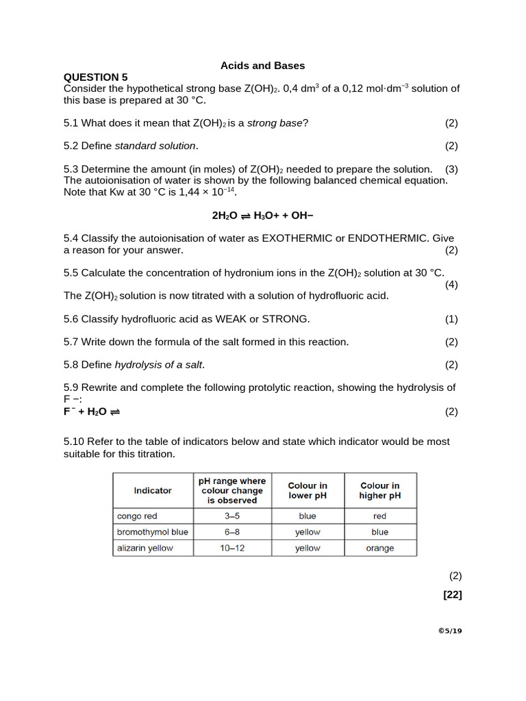 Understanding Strong Bases and Titration | PDF