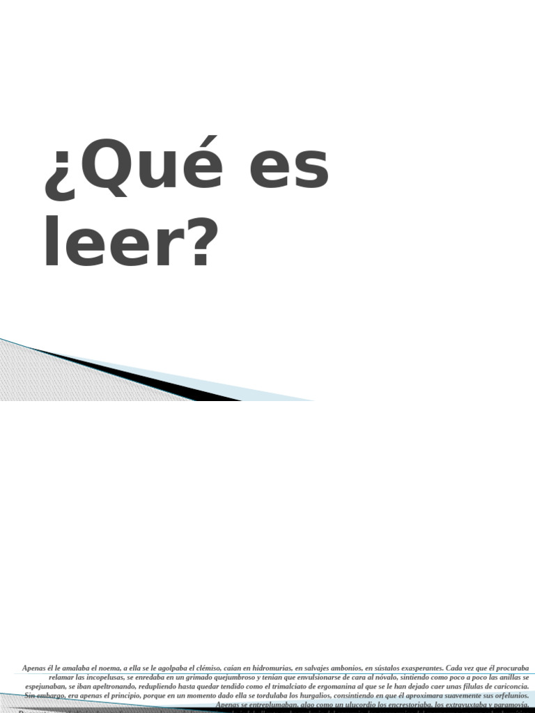 La Capacidad de La Comprension Lectora | PDF | Comprensión lectora ...
