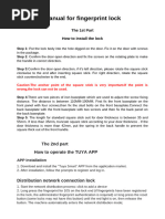 Tuya Smart Door Lock User Manual | PDF | Wi Fi | Password