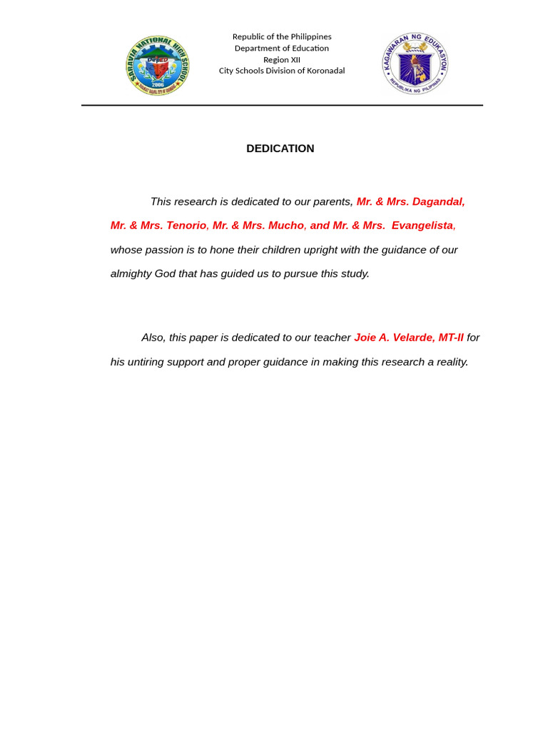 Dedication & Acknowledgment | PDF | Intelligence | Learning