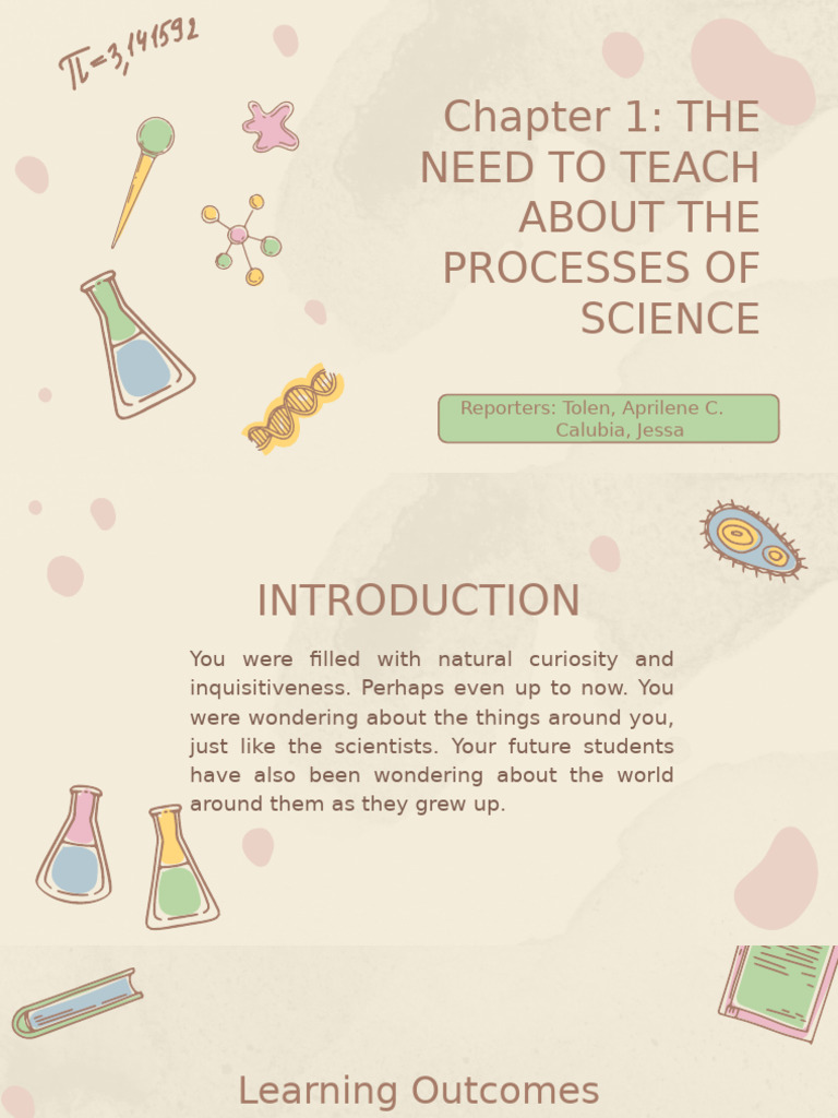 Chapter1 TEACHING SCIENCE Report | PDF | Experiment | Hypothesis