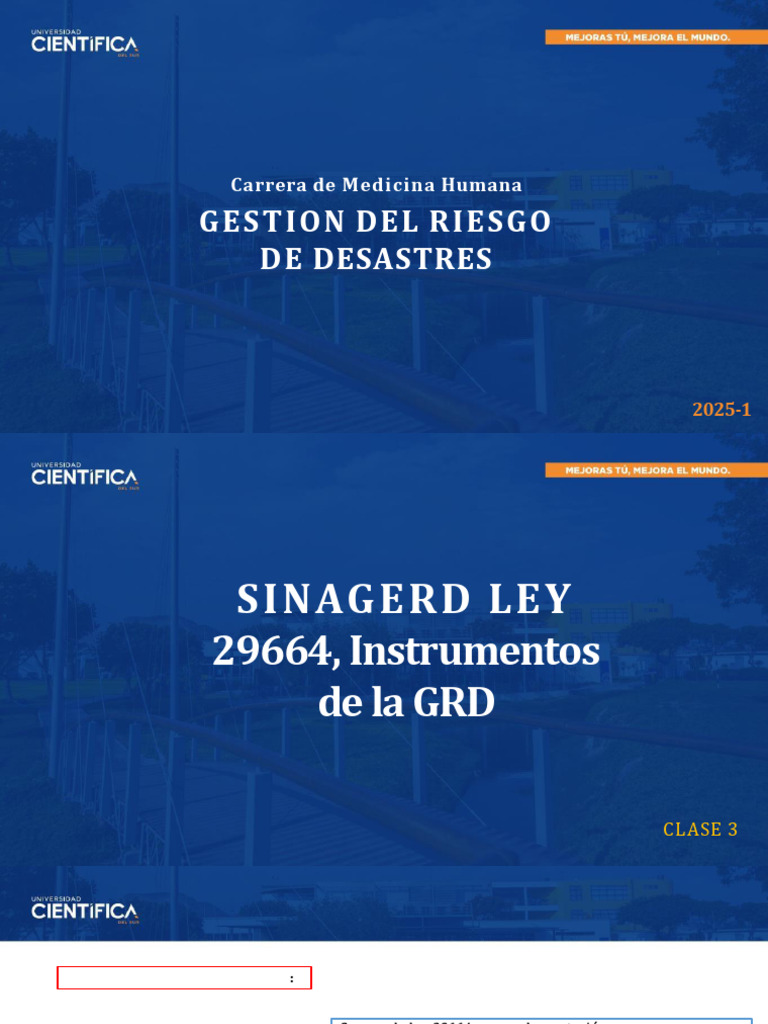 LEY SINAGERD 29664 INSTRUMENTOS Ok | PDF | Riesgo | Reducción de Desastres