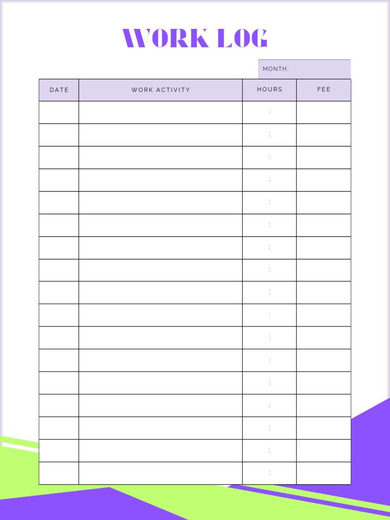 Work Log | PDF