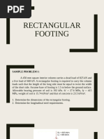 Rectangular Footing Sample Problem | PDF | Structural Load | Pressure