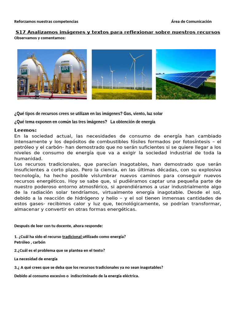 Sesión 17 Com 2do U2 Rfa 2025 PR Recursos - Copia-1 | PDF | Dom ...