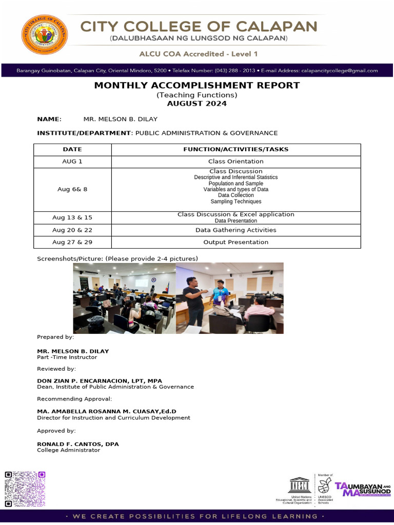 BOMBAY CCC Accomplishment-Format | PDF | Computing | Quantitative Research