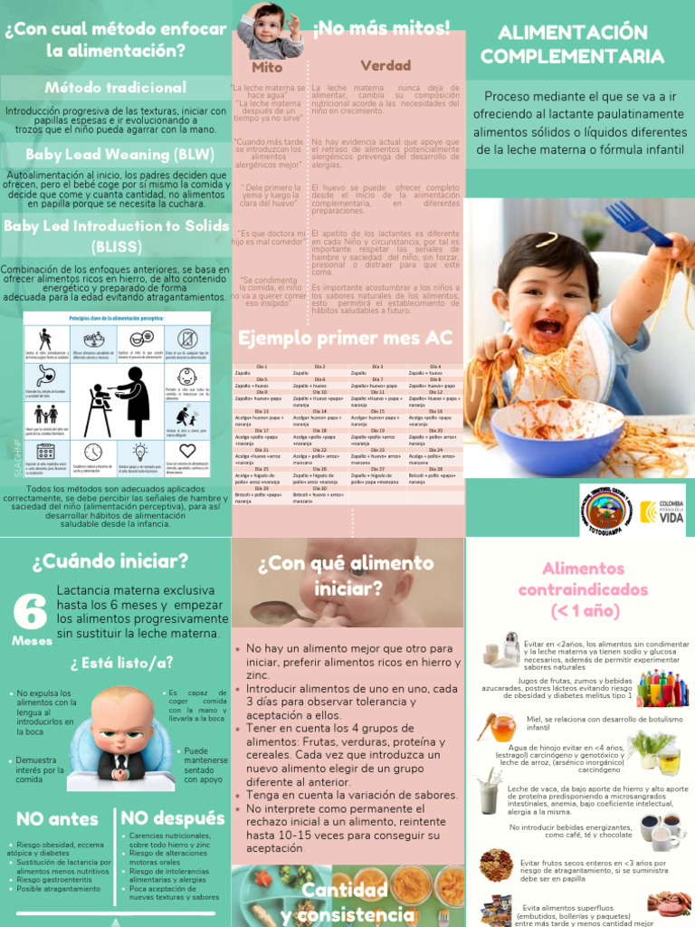 Alimentación complementaria | PDF | Alimentos | La leche materna