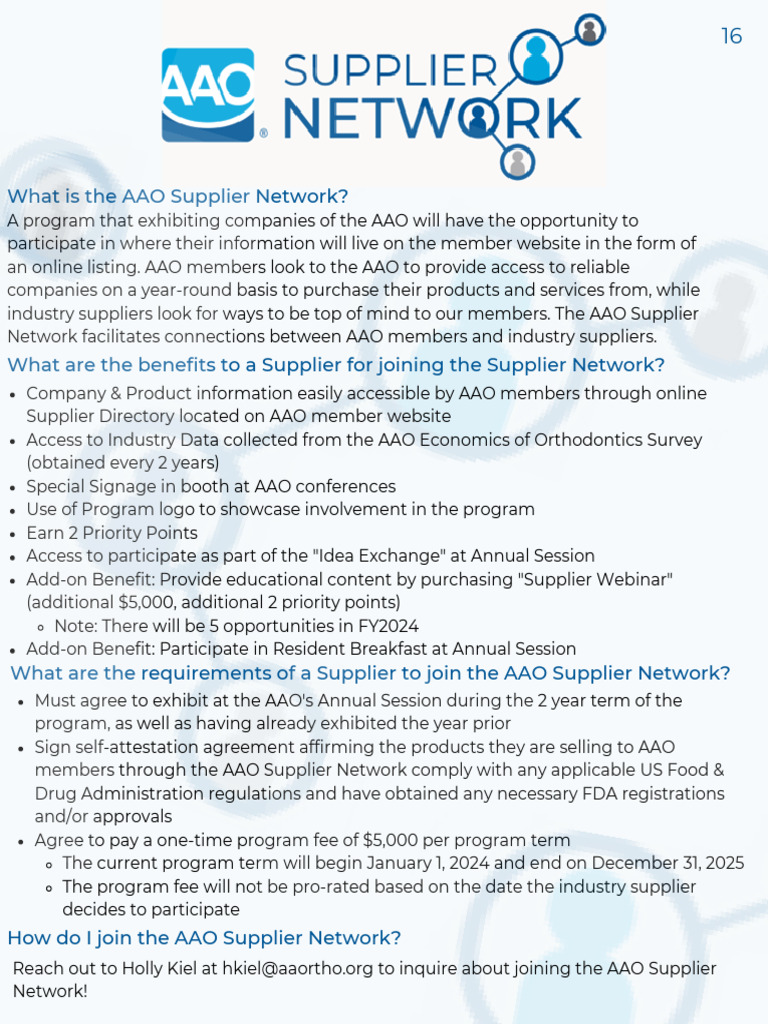 Supplier Network Information Sheet | PDF