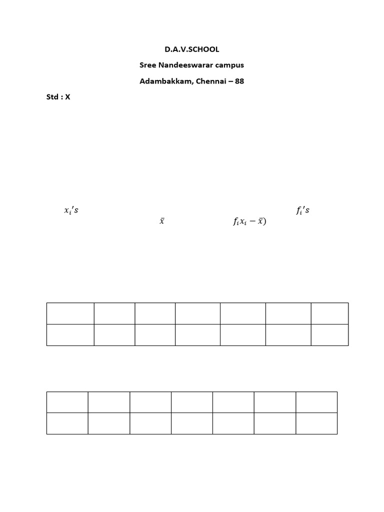 Class X Statistics Assignment 1728732102 | PDF | Mode (Statistics) | Mean