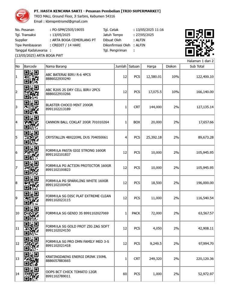 Arta Boga PWT 13-05-2025 | PDF