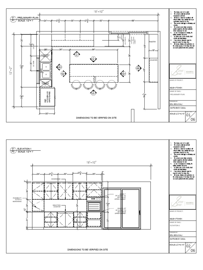 G&G Kitchen Design Plans and Elevations | PDF | Kitchen | Home