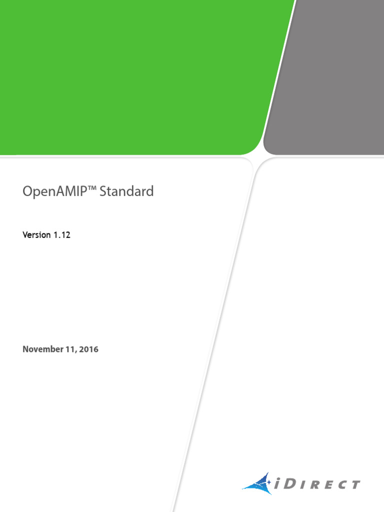 OpenAMIP Standard Revision C | PDF | Transmission Control Protocol | Command Line Interface