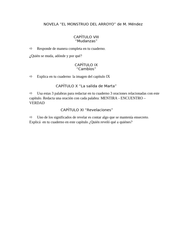 Cap XIII, IX, X y XI de Novela | PDF