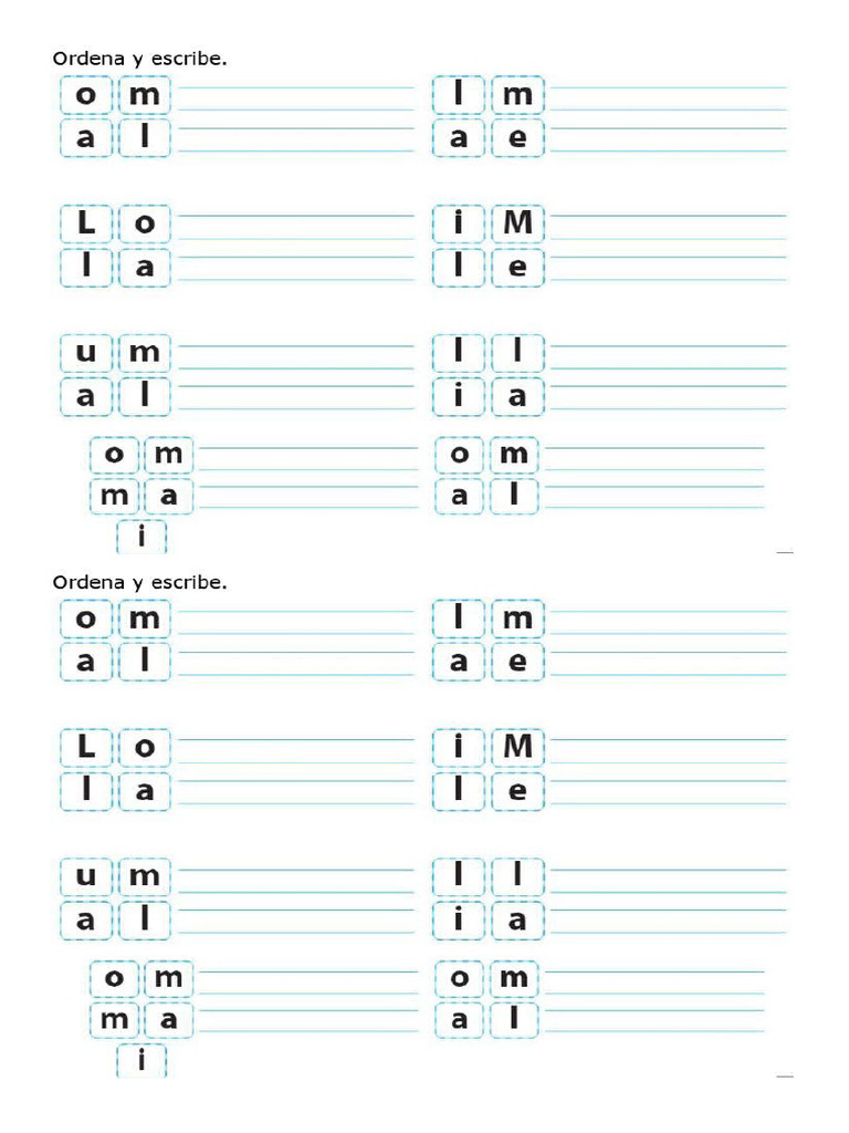 Pinta Los Dibujos Según Su Sonido Inicial | PDF