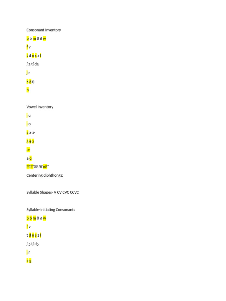 Phonemic Analysis | PDF
