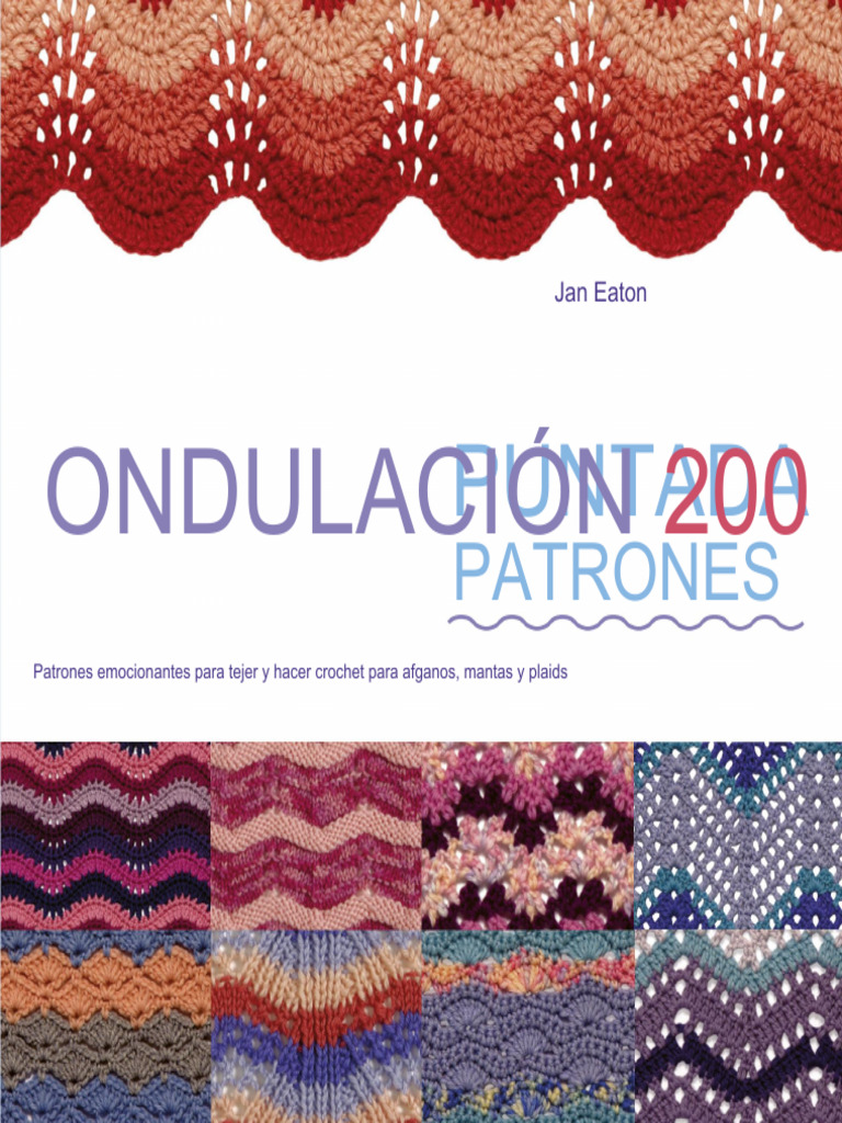 200 Ripple Stitch Patterns (Jan Eaton) - ESP | PDF | Color | Tecnicas ...