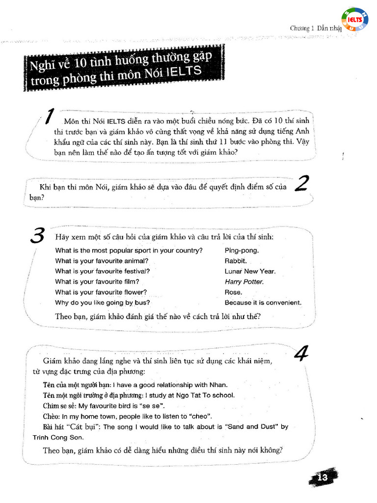 Session 1 - Introduction To IELTS Speaking | PDF