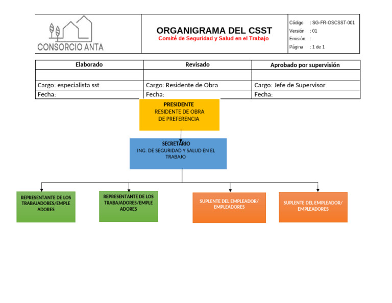 Organigrama Del CSST | PDF