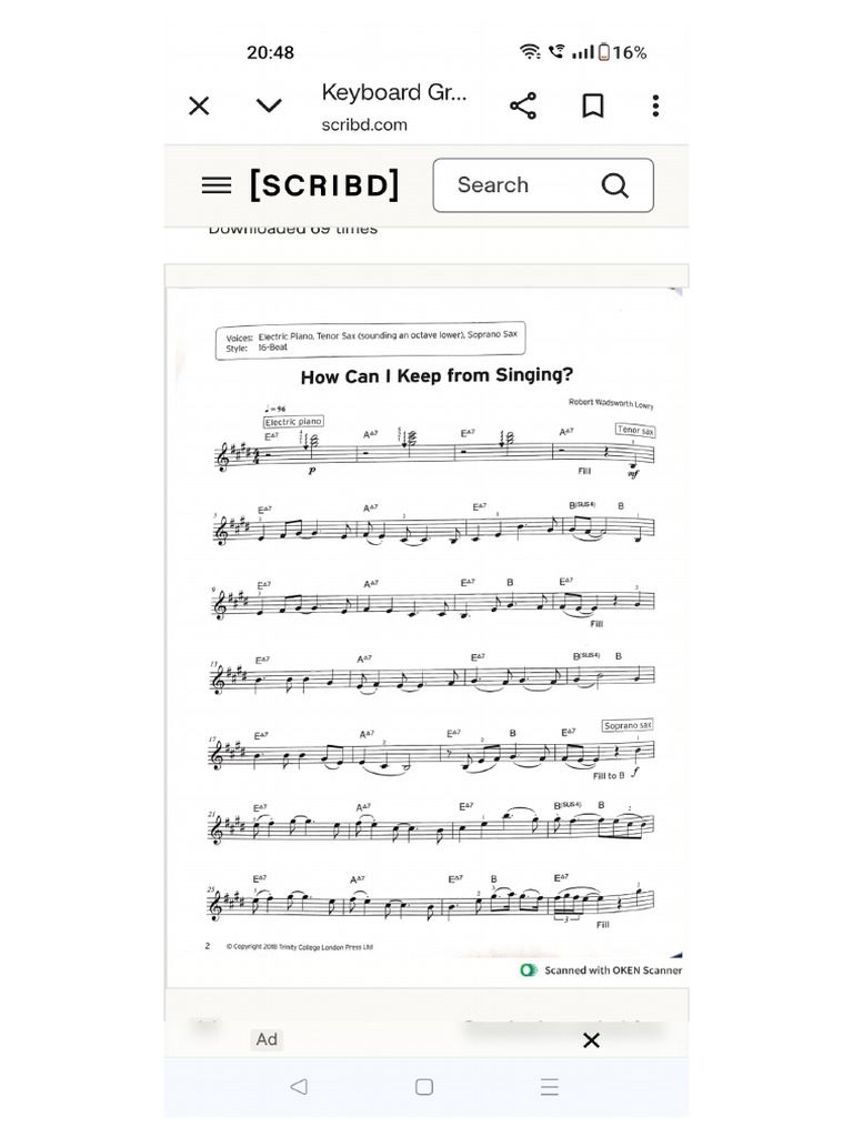 Keyboard Grade 4 | PDF