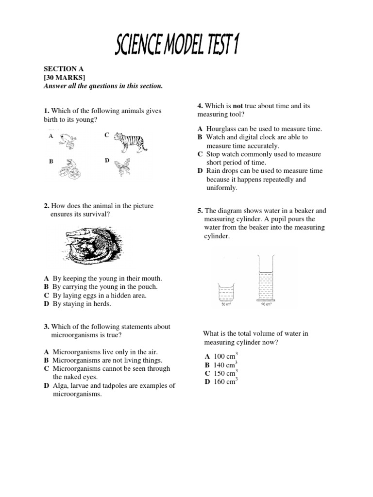 Science Model Test SectA | PDF | Earth | Planets