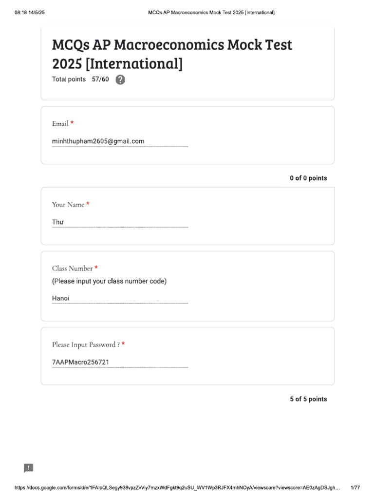 Ap Macro Hard Question Bank | PDF