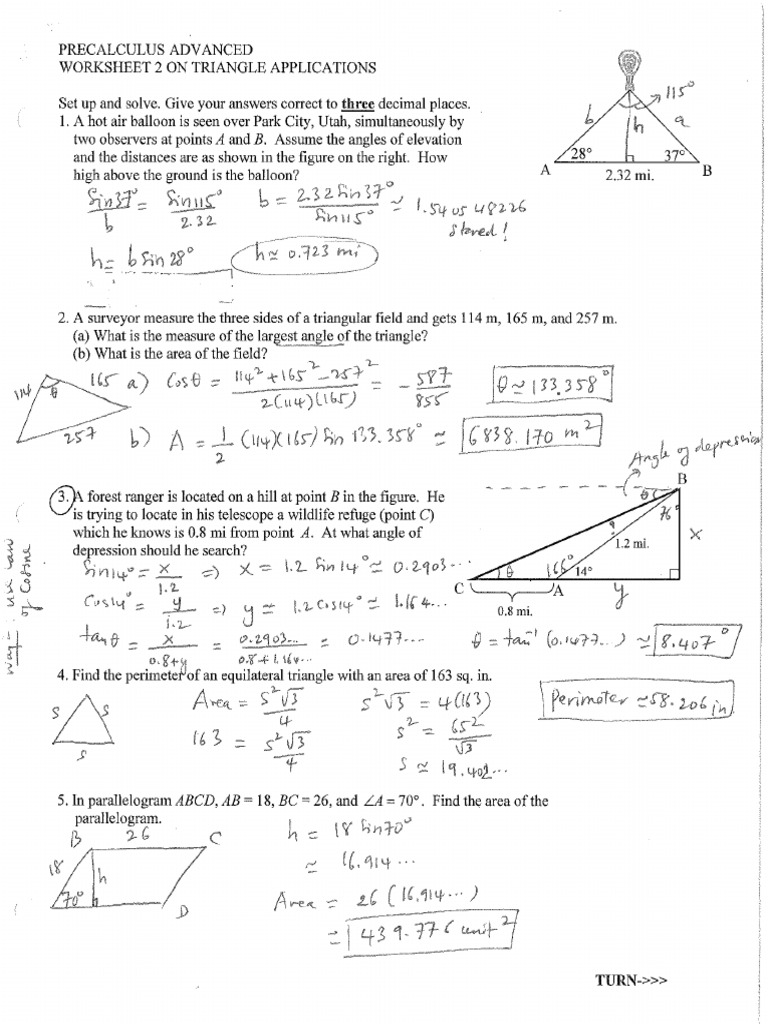 KEY WS2 Triangle Applications | PDF