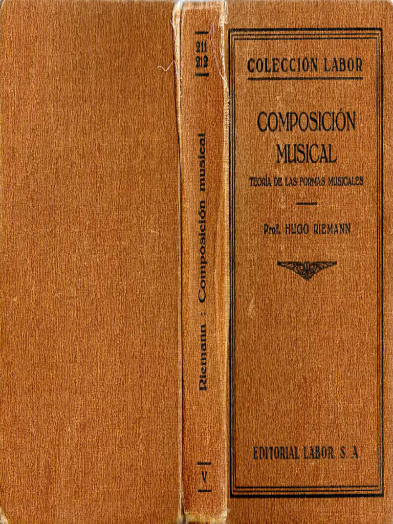 (211-212) Hugo Riemann - Composición Musical. Teoría de Las Formas ...