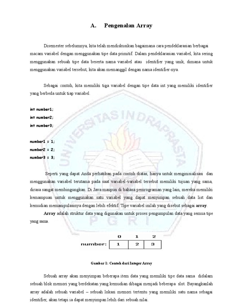 Panduan Lengkap Array di Java | PDF